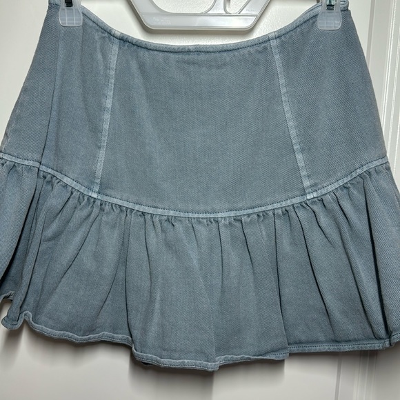 Skirts | Cute Ruffled Denim Skirt | Poshmark